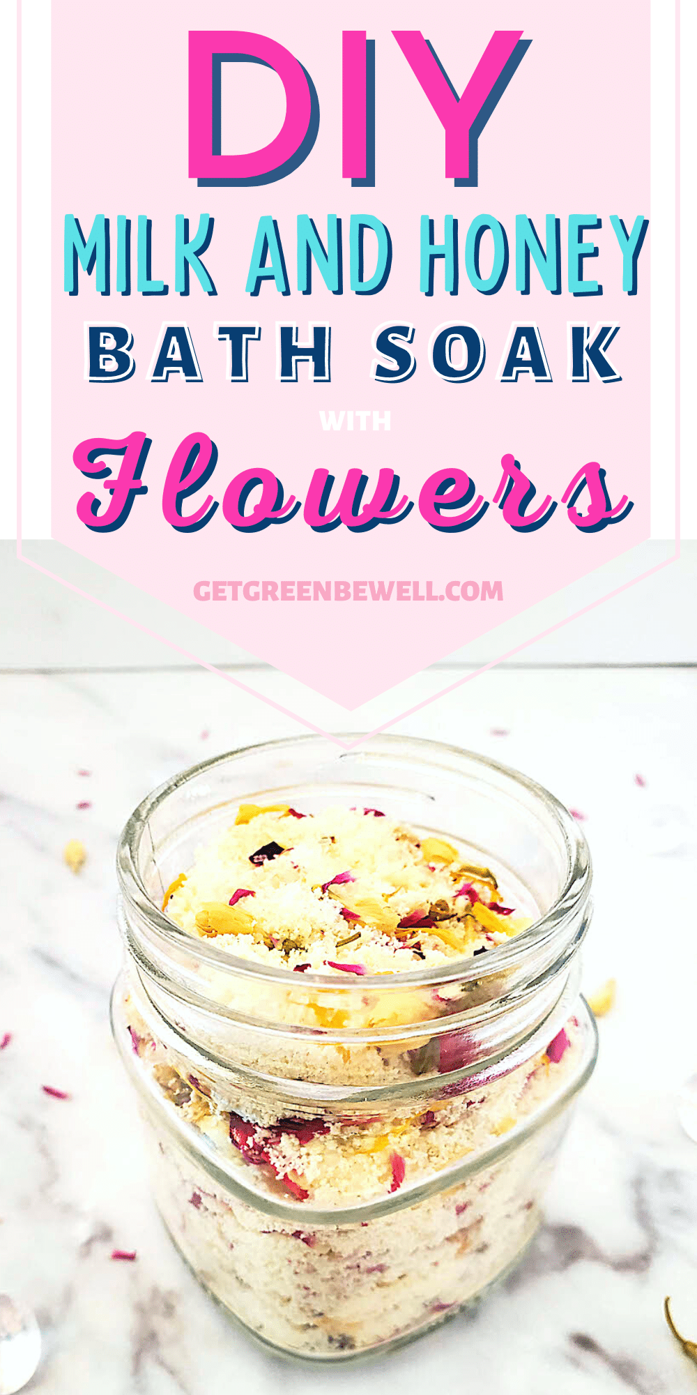 Easy DIY Milk and Honey Bath Soak - Get Green Be Well