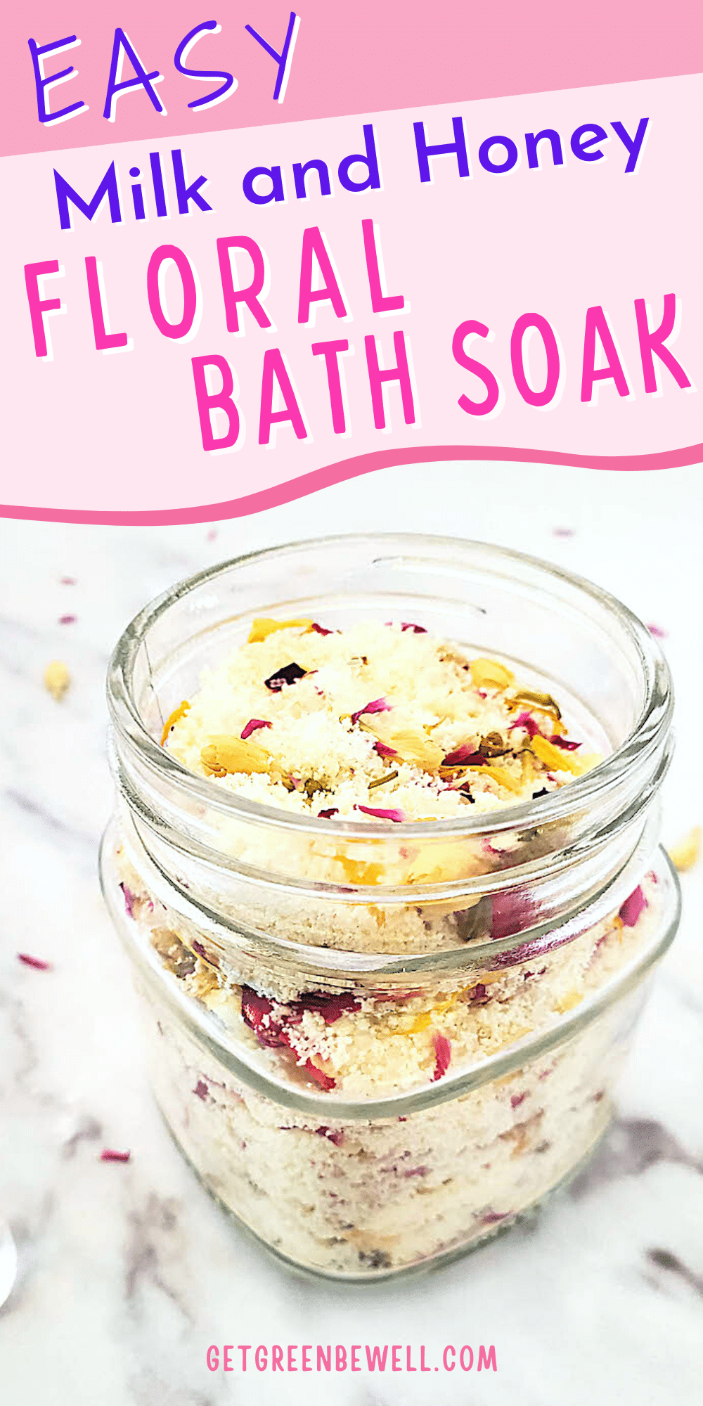 Easy DIY Milk and Honey Bath Soak - Get Green Be Well