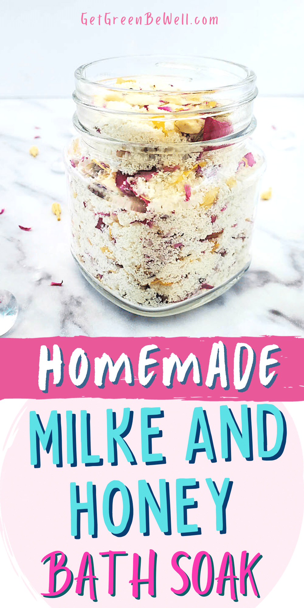 Easy DIY Milk and Honey Bath Soak - Get Green Be Well